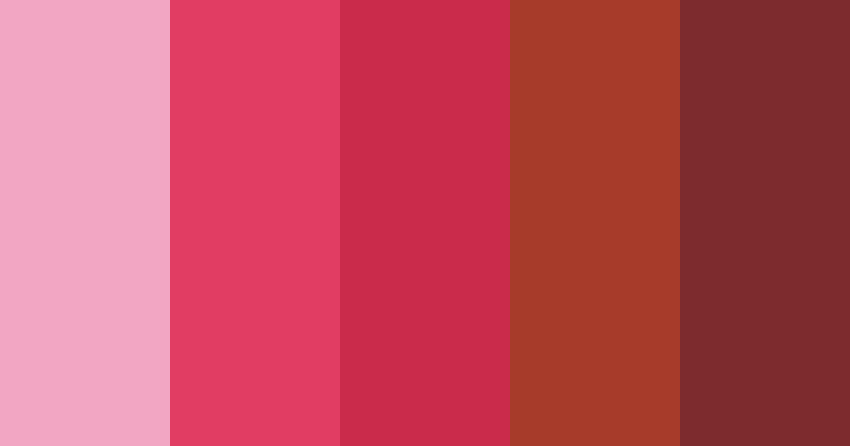 Paleta de colores Blushing Crimson Garden