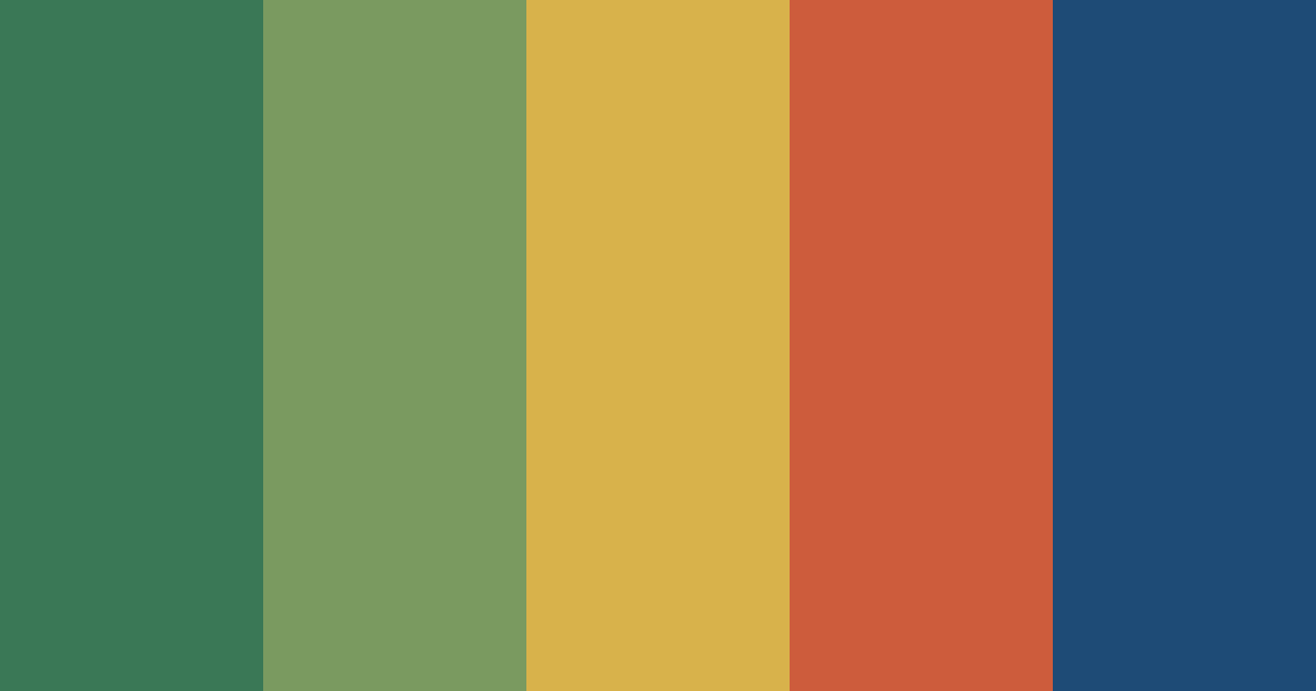Paleta de colores Earthy Green