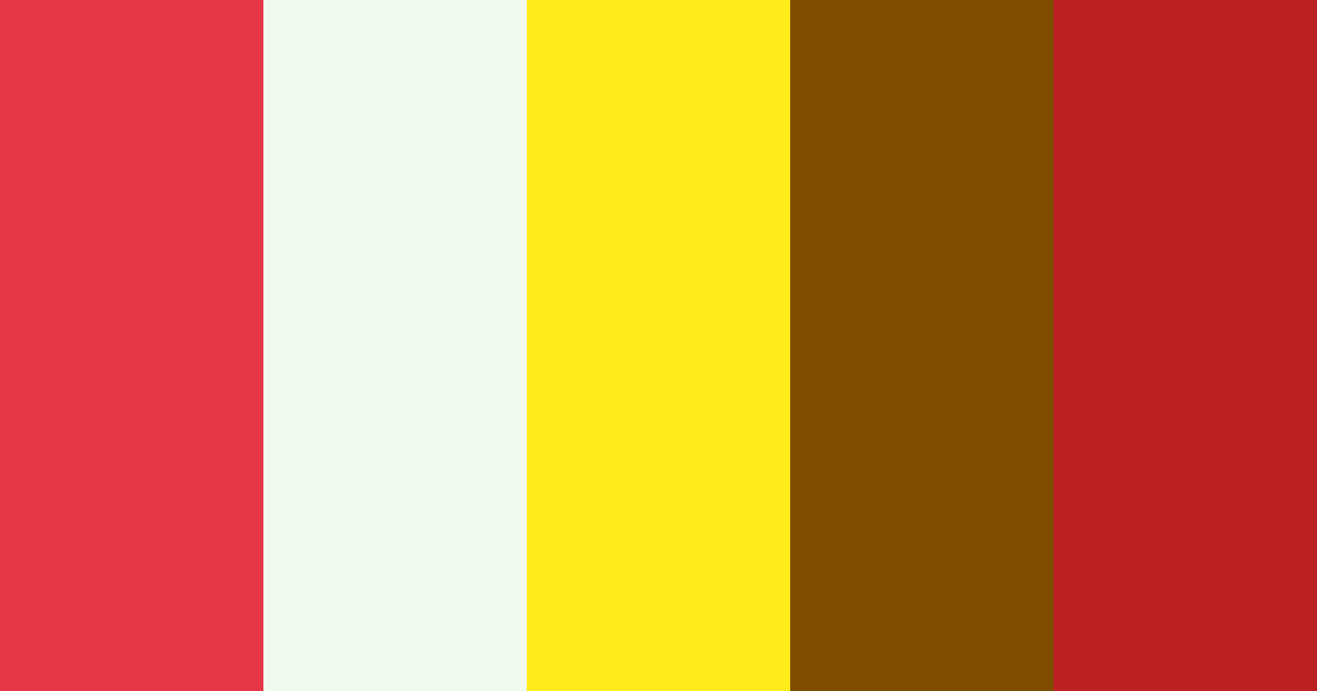 Paleta de colores What Have You Done?