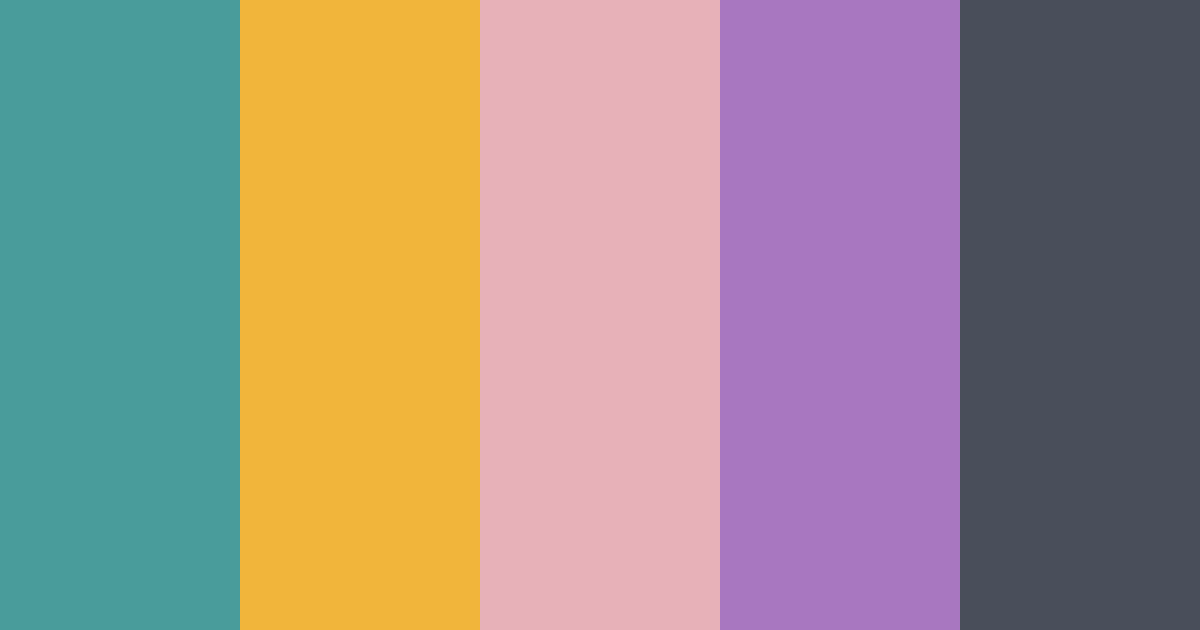 Paleta de colores Teal and Gold