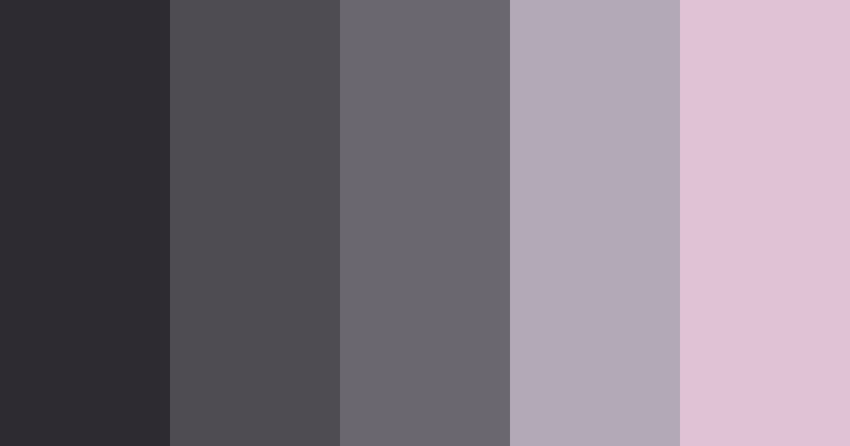 Paleta de colores Shades of Raven