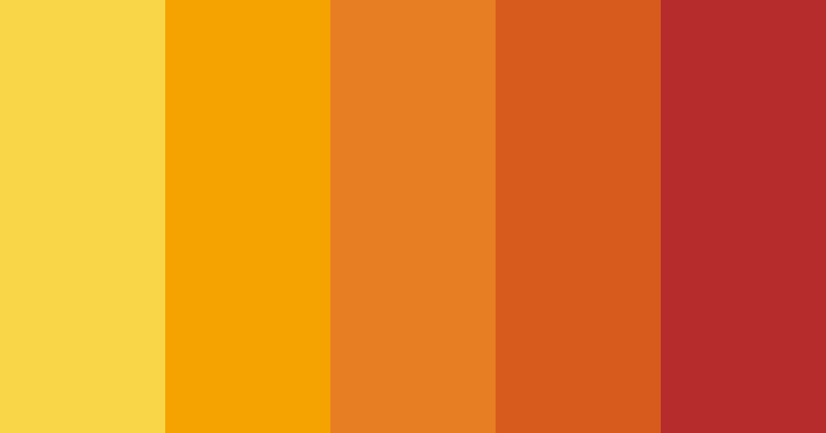 Paleta de colores Yellow Sunset
