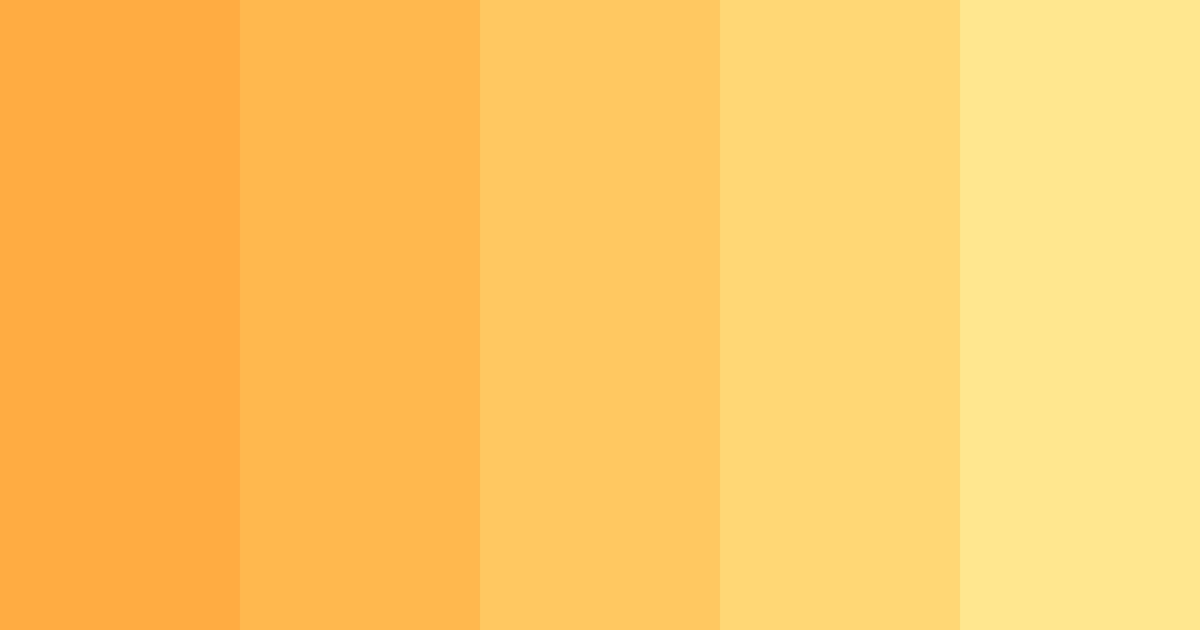 Paleta de colores Bright Yellow Orange