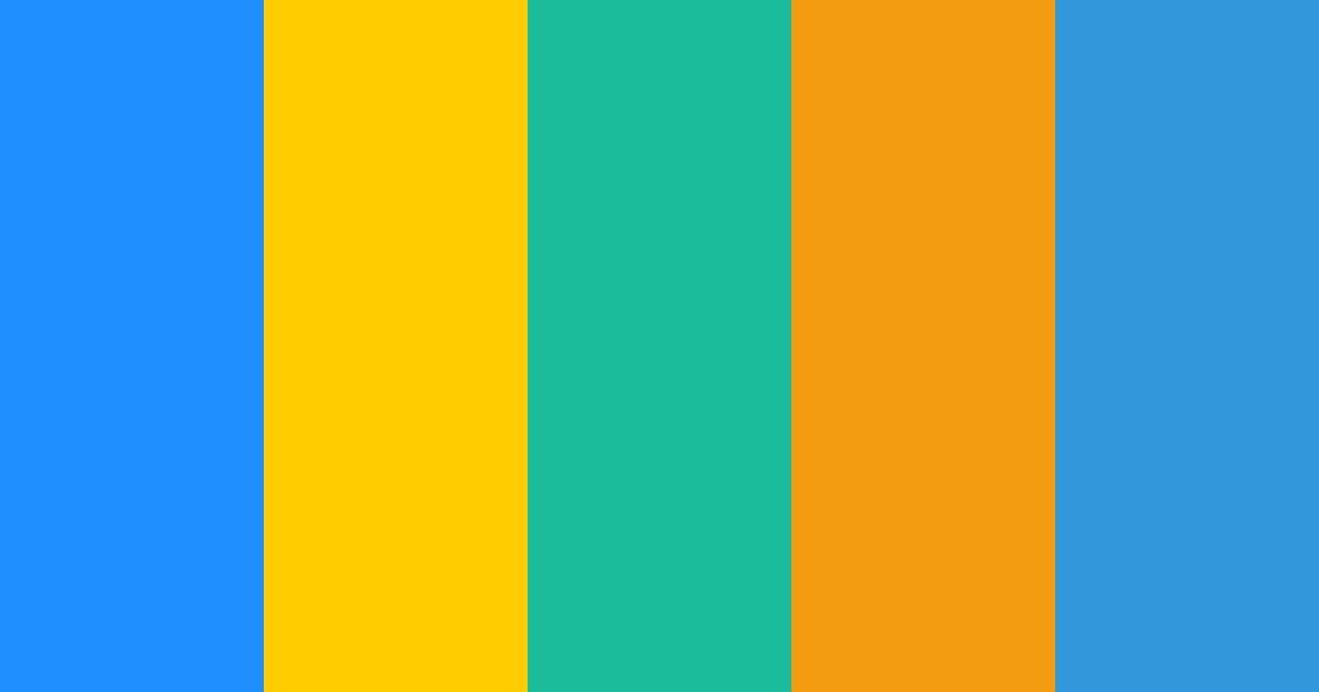 Blue and Yellow Harmony Color Palette