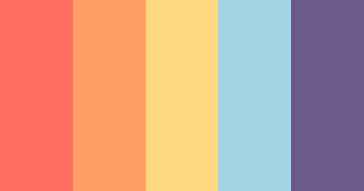 Paleta de colores Sunset Serenade