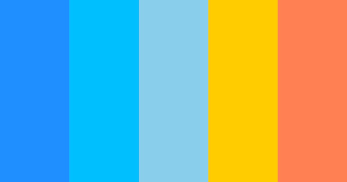 Paleta de colores Skyward Sunsets