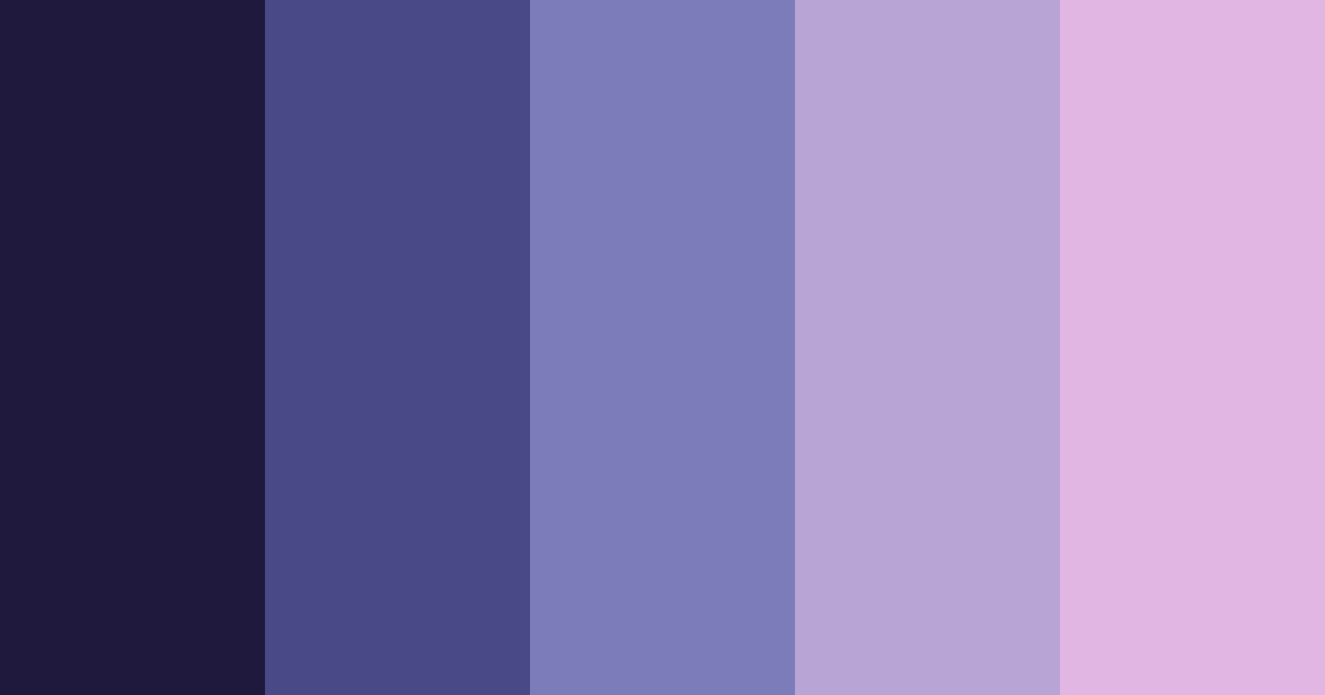 Paleta de colores Shades of Purple