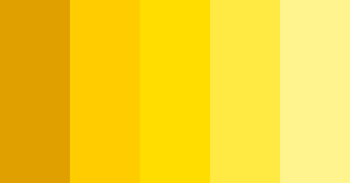 Paleta de colores Yellow Sunshine