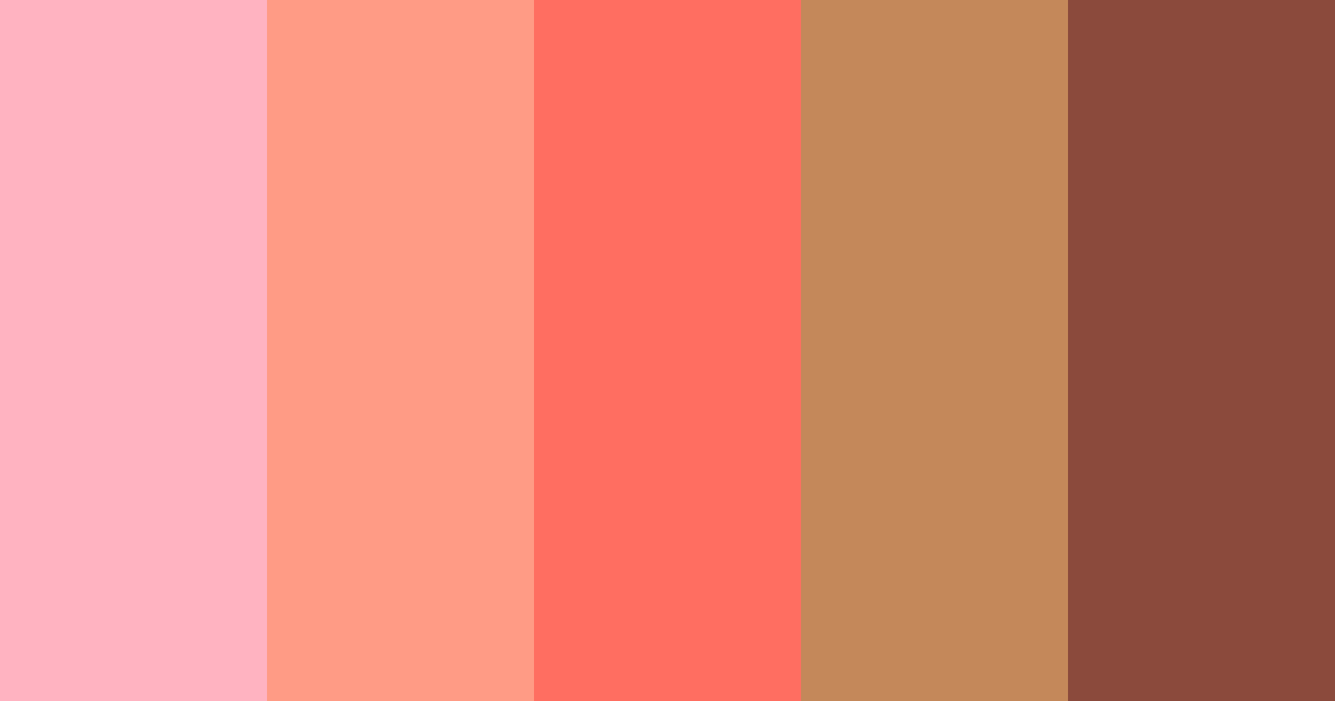 Paleta de colores Blossom Ember