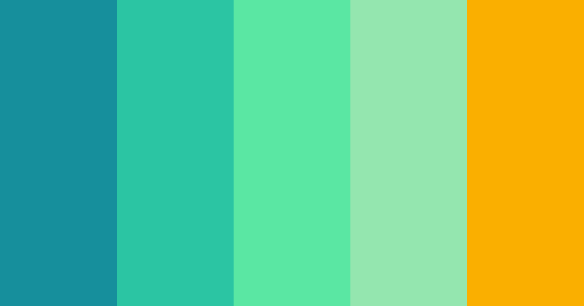Paleta de colores Teal Sporty