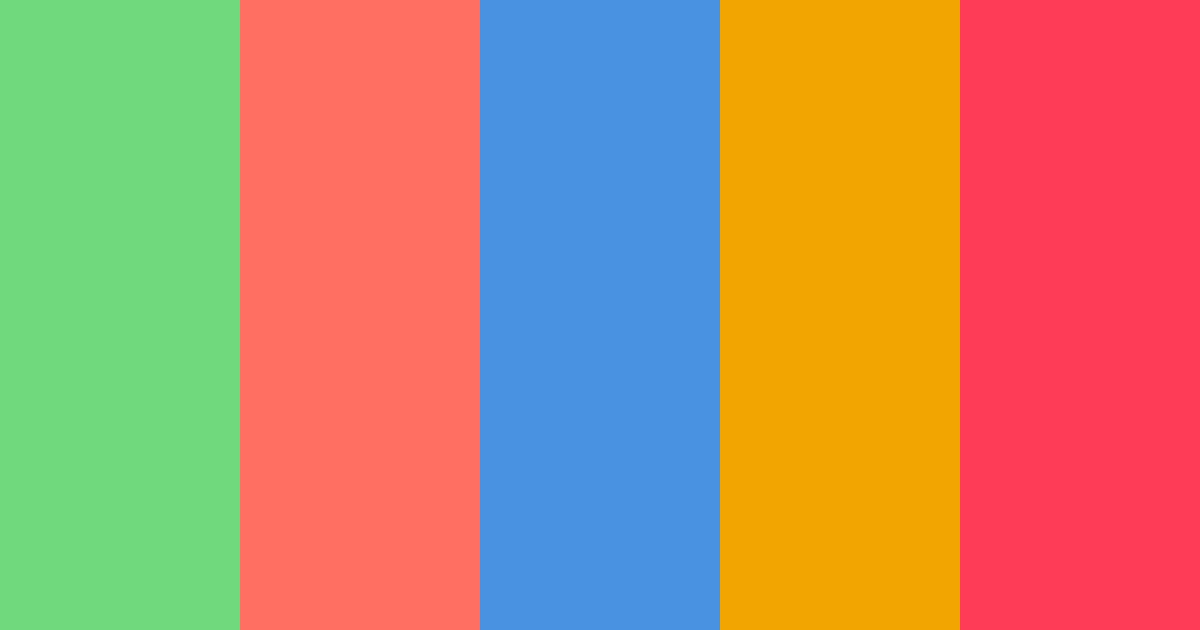 Paleta de colores Shades of Green Pink Blue