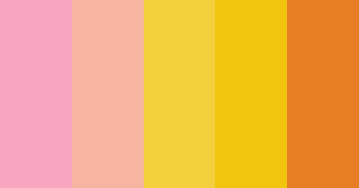 Paleta de colores Pink Sunset