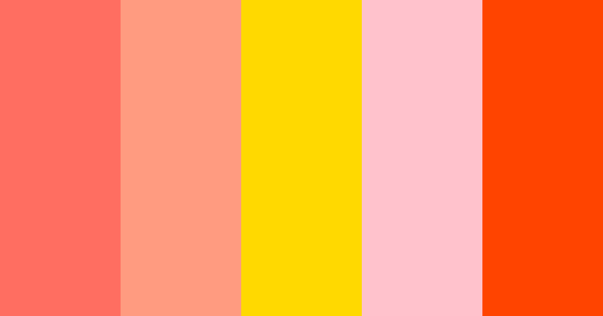 Paleta de colores Warm Coral