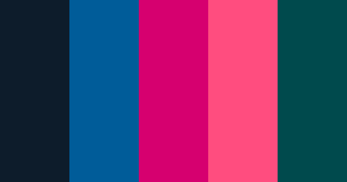 Paleta de colores Cyan and Cerise Dream