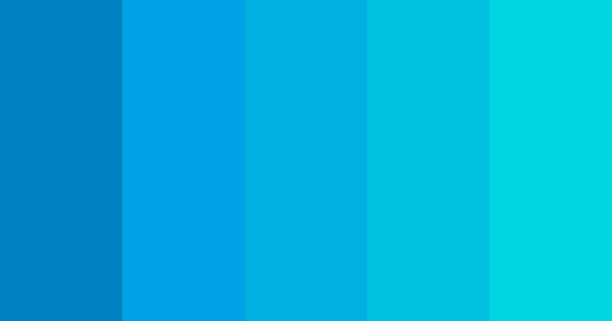 Paleta de colores Aqua Dreamscape