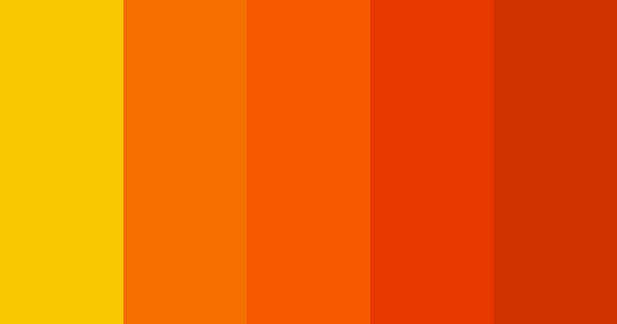Paleta de colores Orange Tex