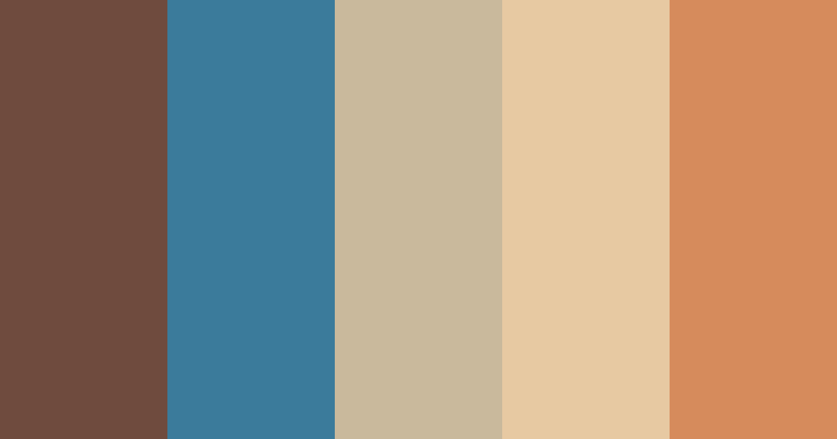 Paleta de colores Brown and Blue Harmony