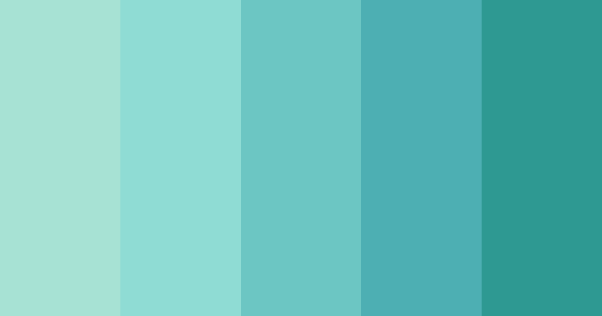 Paleta de colores Mint Green Breeze
