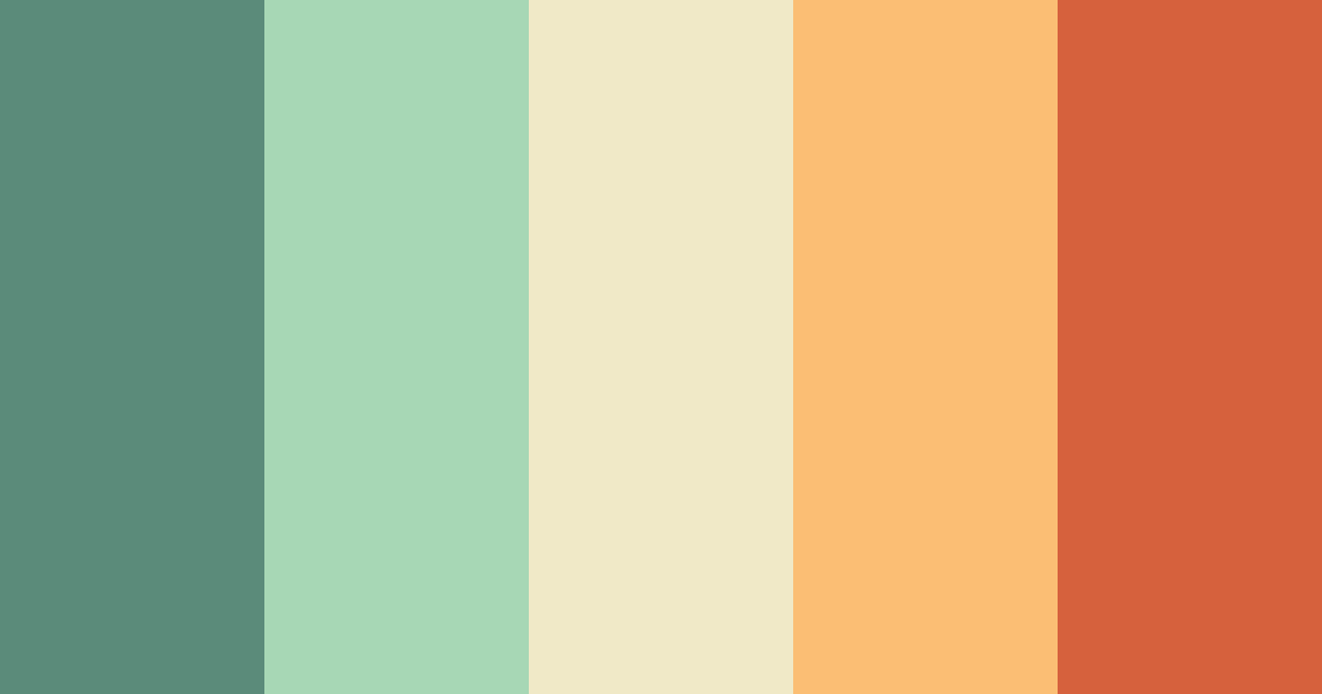 Paleta de colores Shades of Green