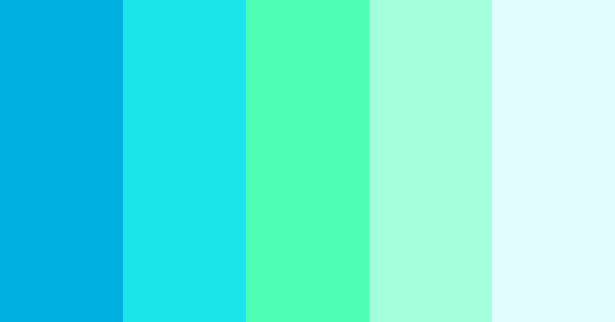 Paleta de colores Turquoise Dream