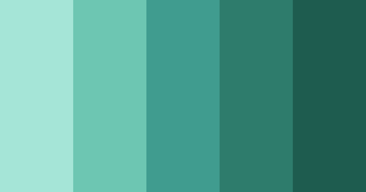 Paleta de colores Teal Wings