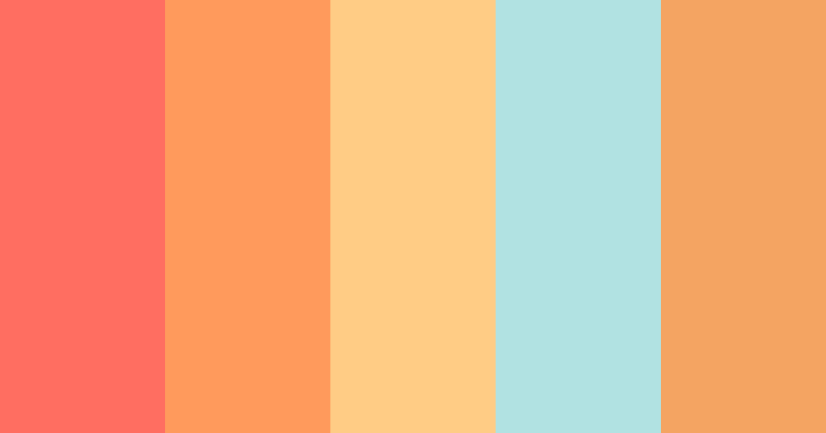 Paleta de colores Coral Delight
