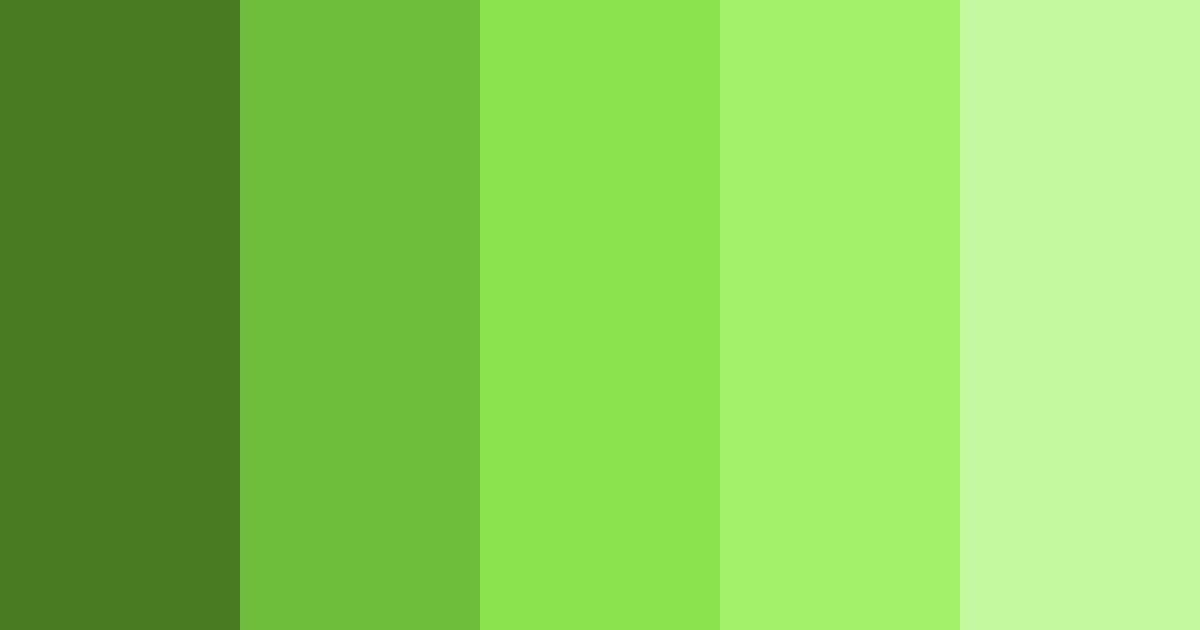 Paleta de colores Lush Meadow Symphony