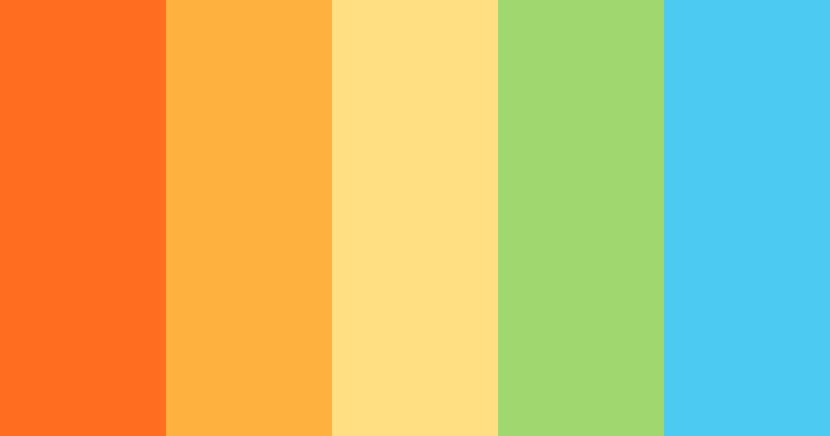 Paleta de colores Radiative Orange