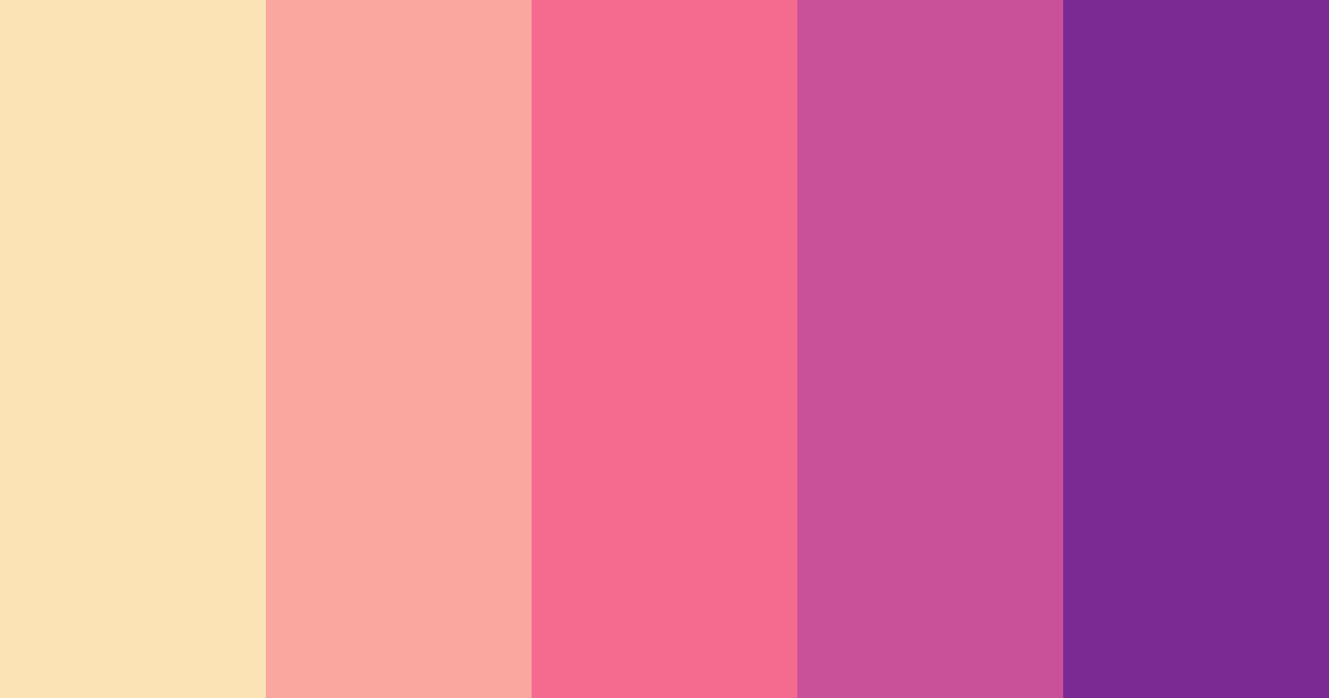 Paleta de colores Tasty Sunset Sorbet