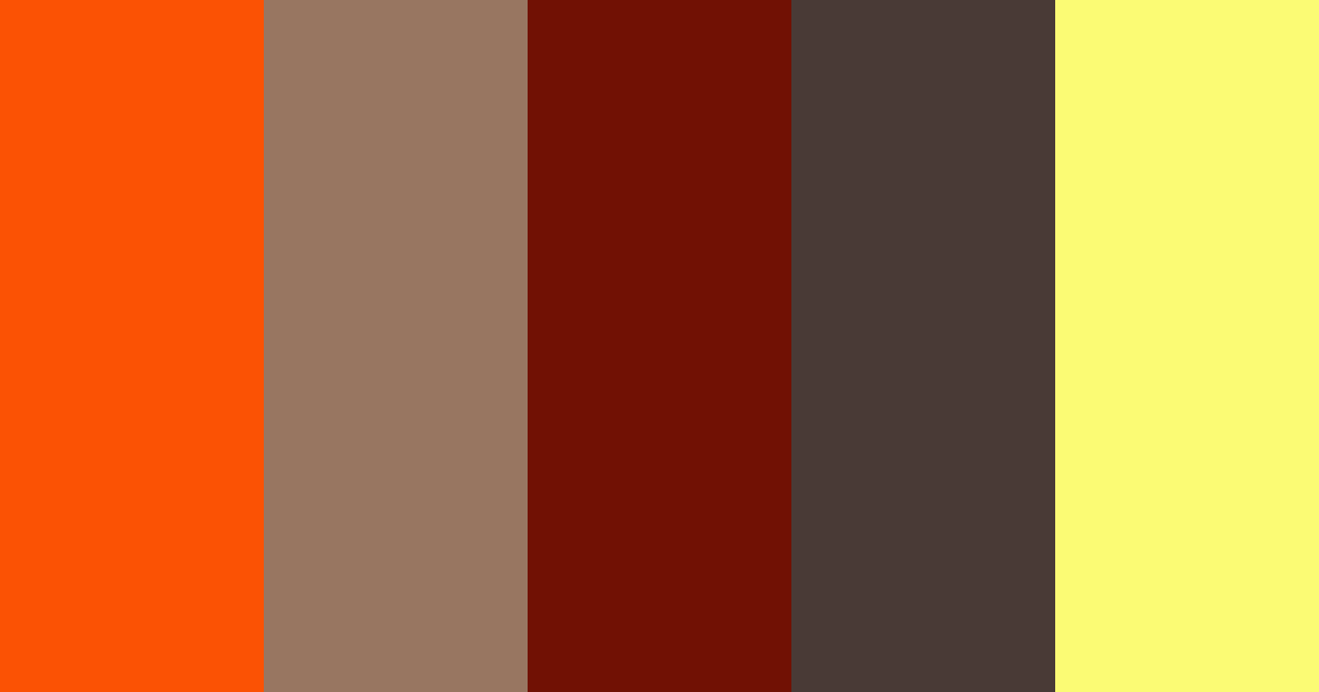 Paleta de colores Autumn Ember Reverie