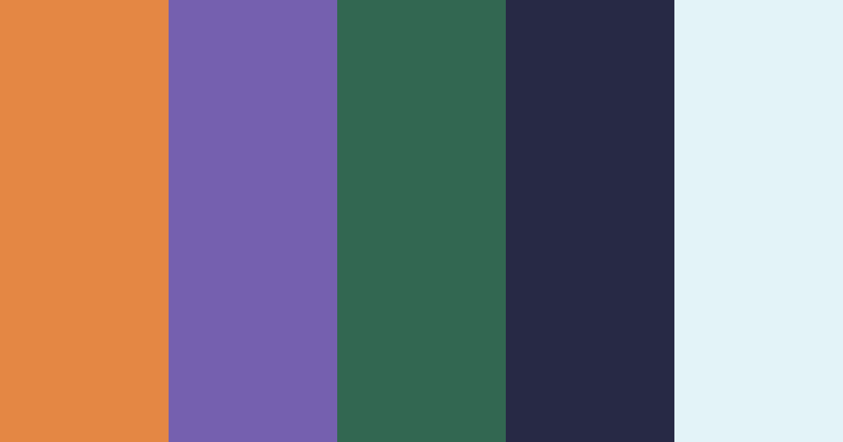 Paleta de colores Tropical Twilight Harmony