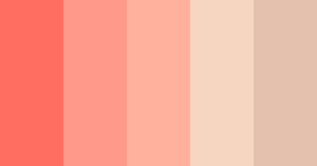 Paleta de colores Peach Blossom
