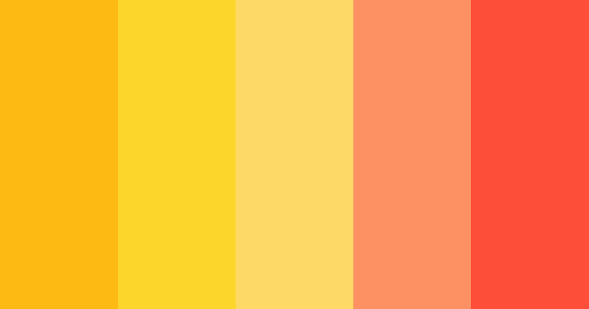 Paleta de colores Warm Yellow