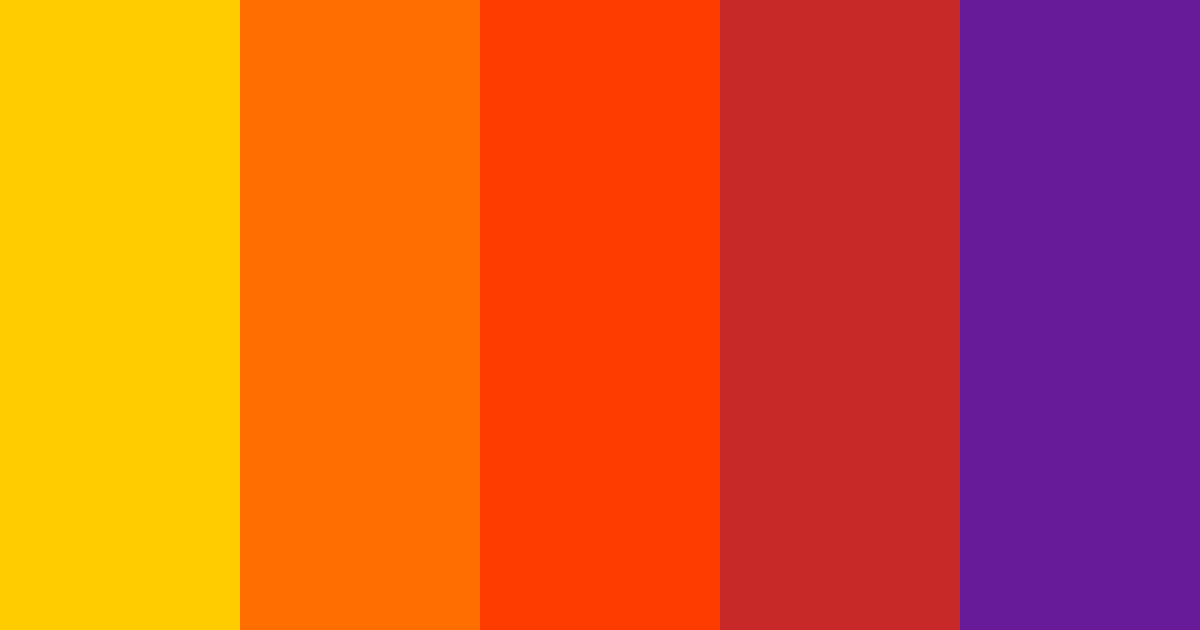 Paleta de colores Shinobi Sunset