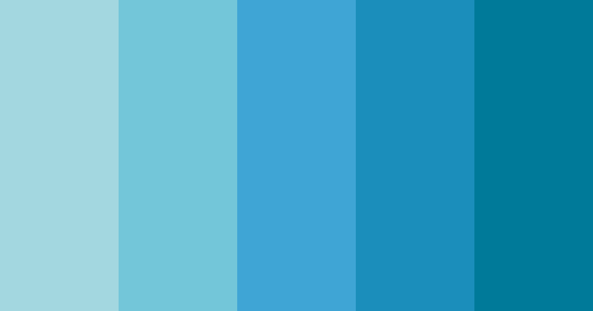 Paleta de colores Shades of Blue