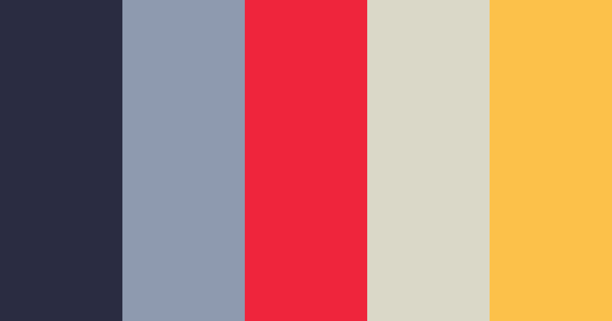 Paleta de colores Red Urban