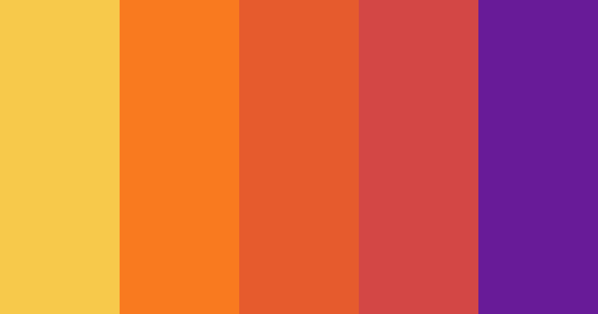 Vibrant Orange Color Palette