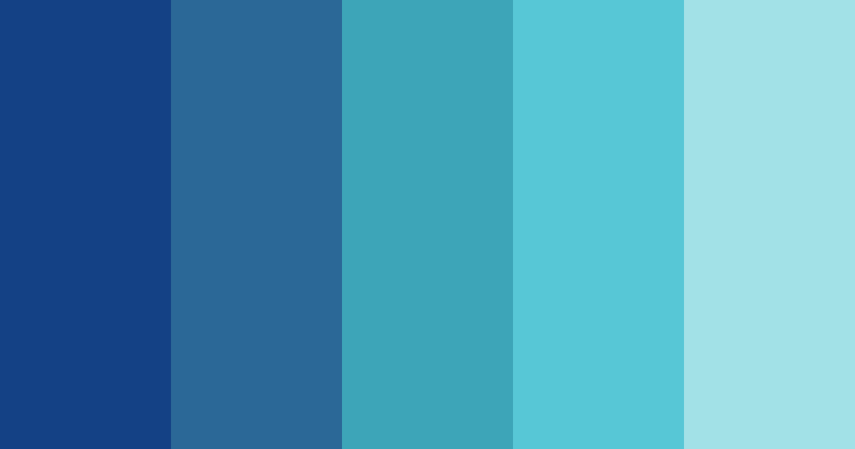 Paleta de colores Blue Ocean