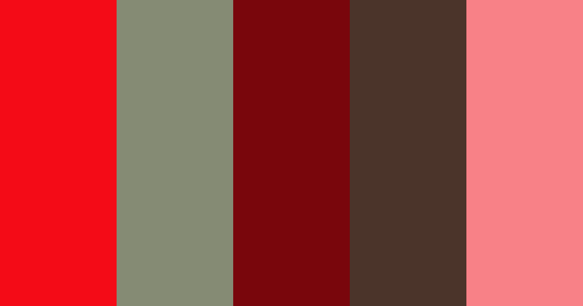 Paleta de colores Crimson Earth Symphony