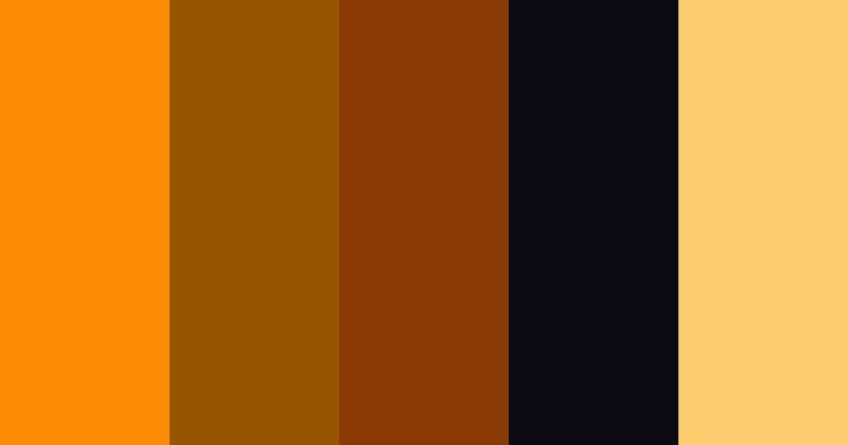 Paleta de colores Autumn Ember Glow