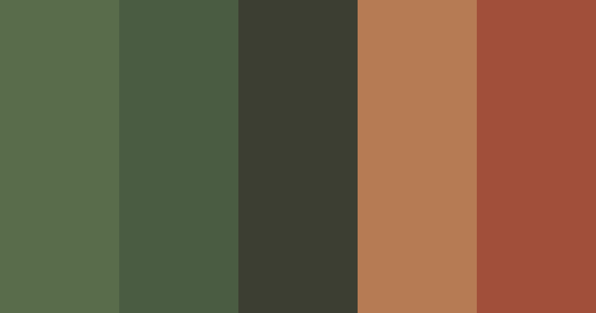 Paleta de colores Forest Ember