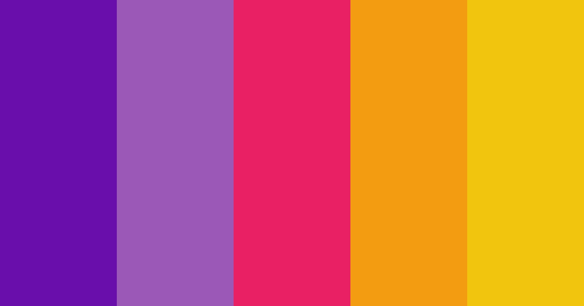 Paleta de colores Electric Dusk