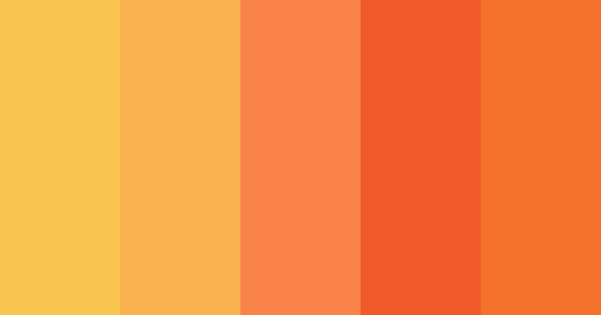 Paleta de colores Orange Sunset