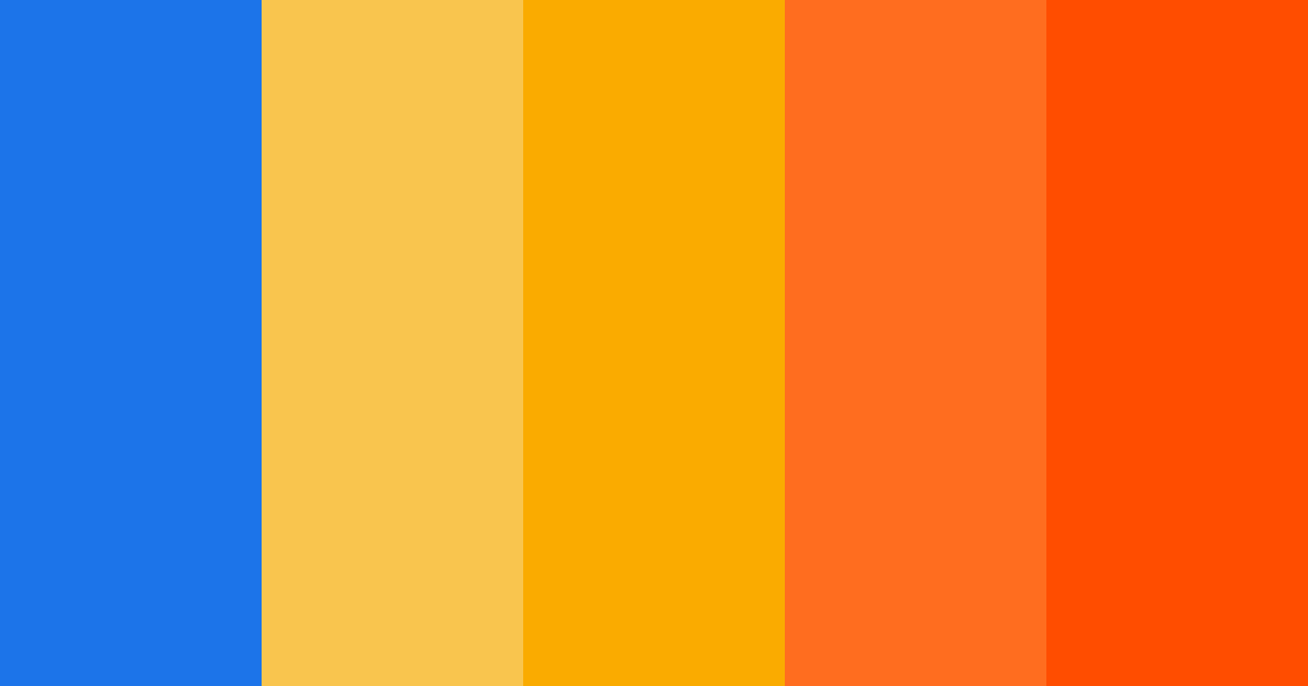 Blue and Yellow Harmony Color Palette