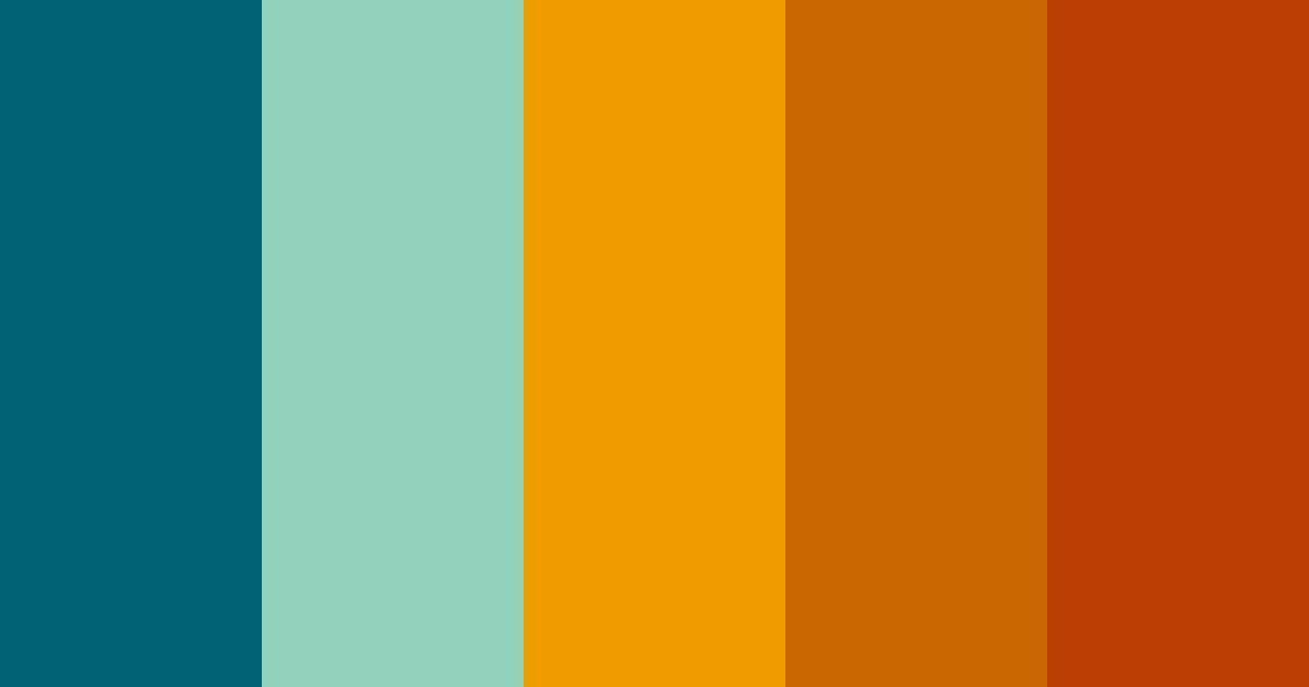 Paleta de colores Teal and Gold