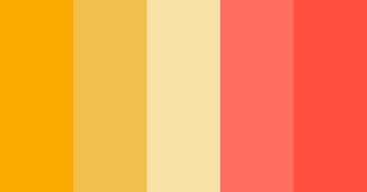 Paleta de colores Yellow Sunset