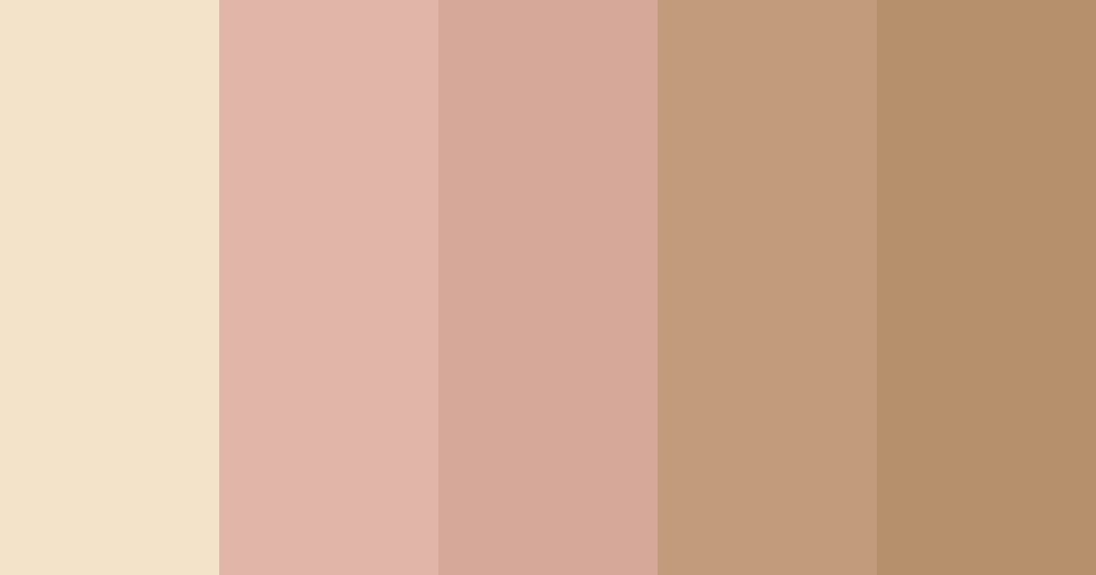 Paleta de colores Peachy Silverbell