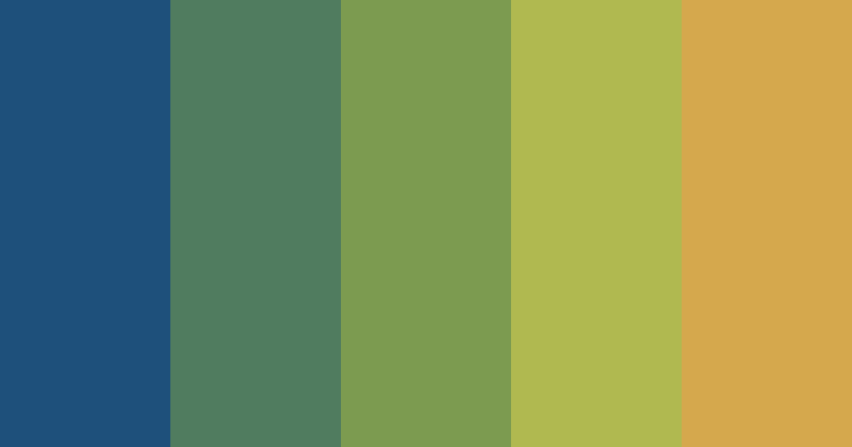 Paleta de colores Shades of Green