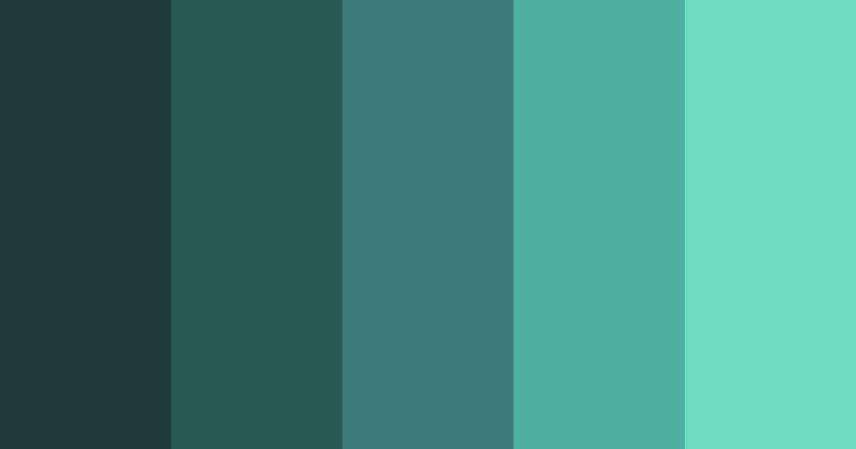 Paleta de colores Teal Oasis
