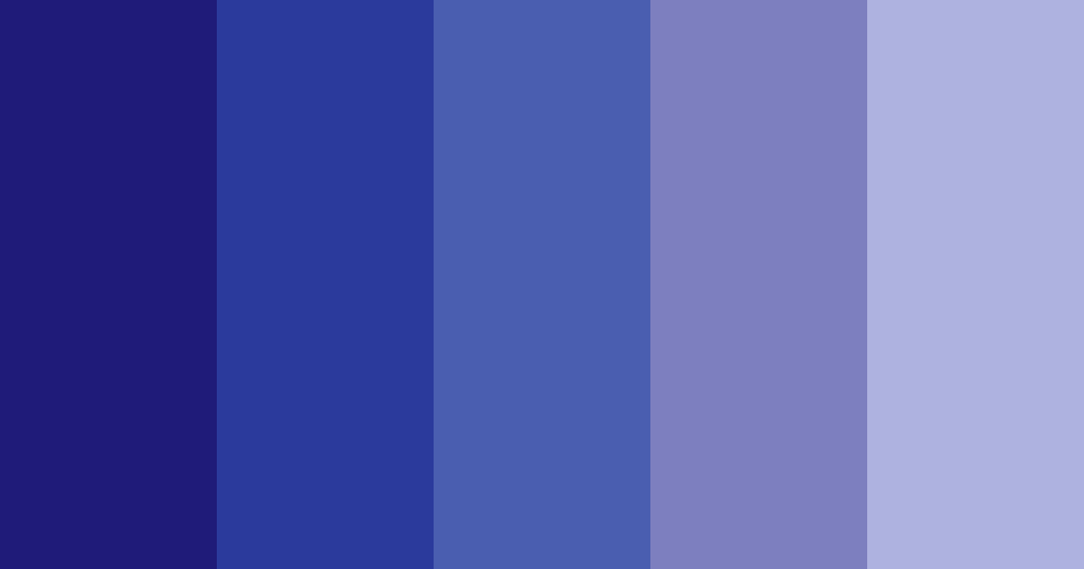 Paleta de colores Shades of Blue